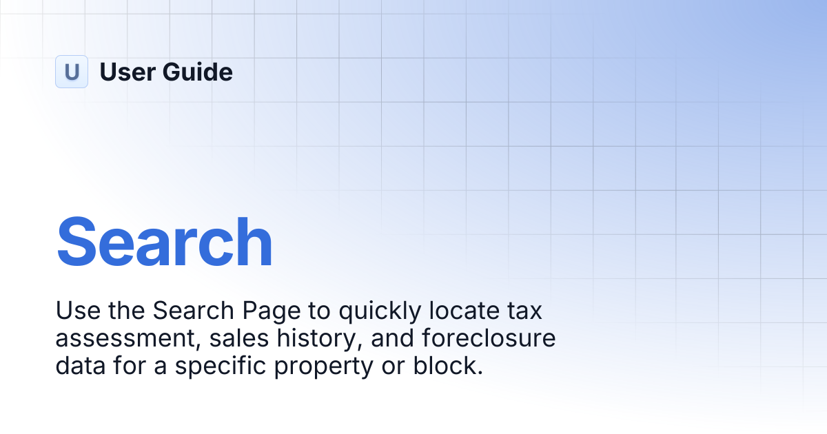 Search | User Guide